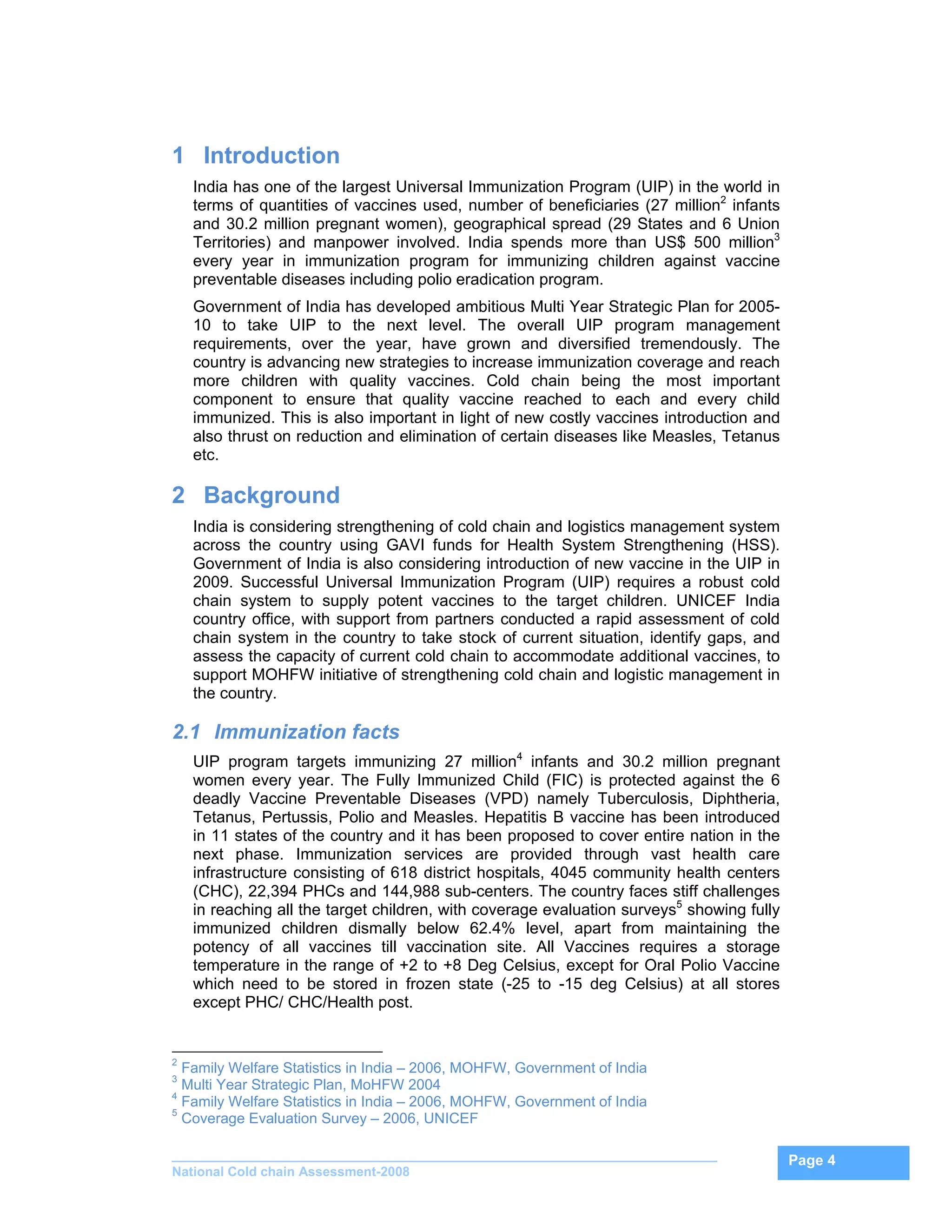 Vaccine Logistics and Supply Chain | National Cold Chain Assessment ...