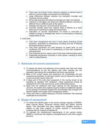 Vaccine Logistics and Supply Chain | National Cold Chain Assessment ...