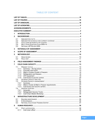 Vaccine Logistics and Supply Chain | National Cold Chain Assessment ...