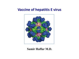 Vaccine of hepatitis E virus | PPTX