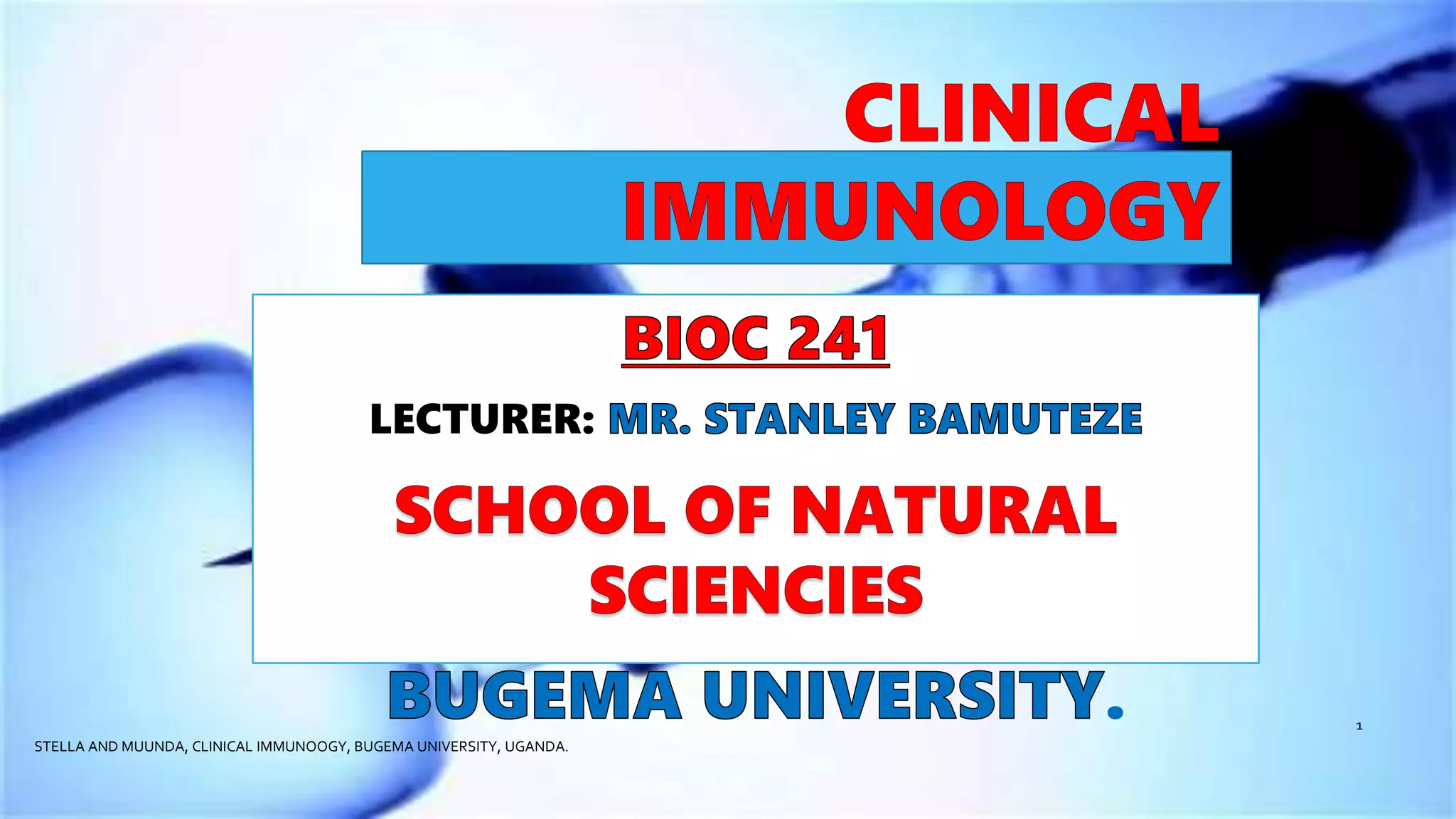 Vaccine Production - BUGEMA UNIVERSITY | PPTX