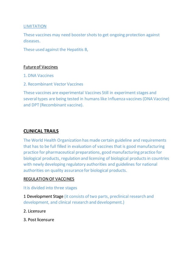 Vaccines and their clinical phase(1,2,3) | PDF