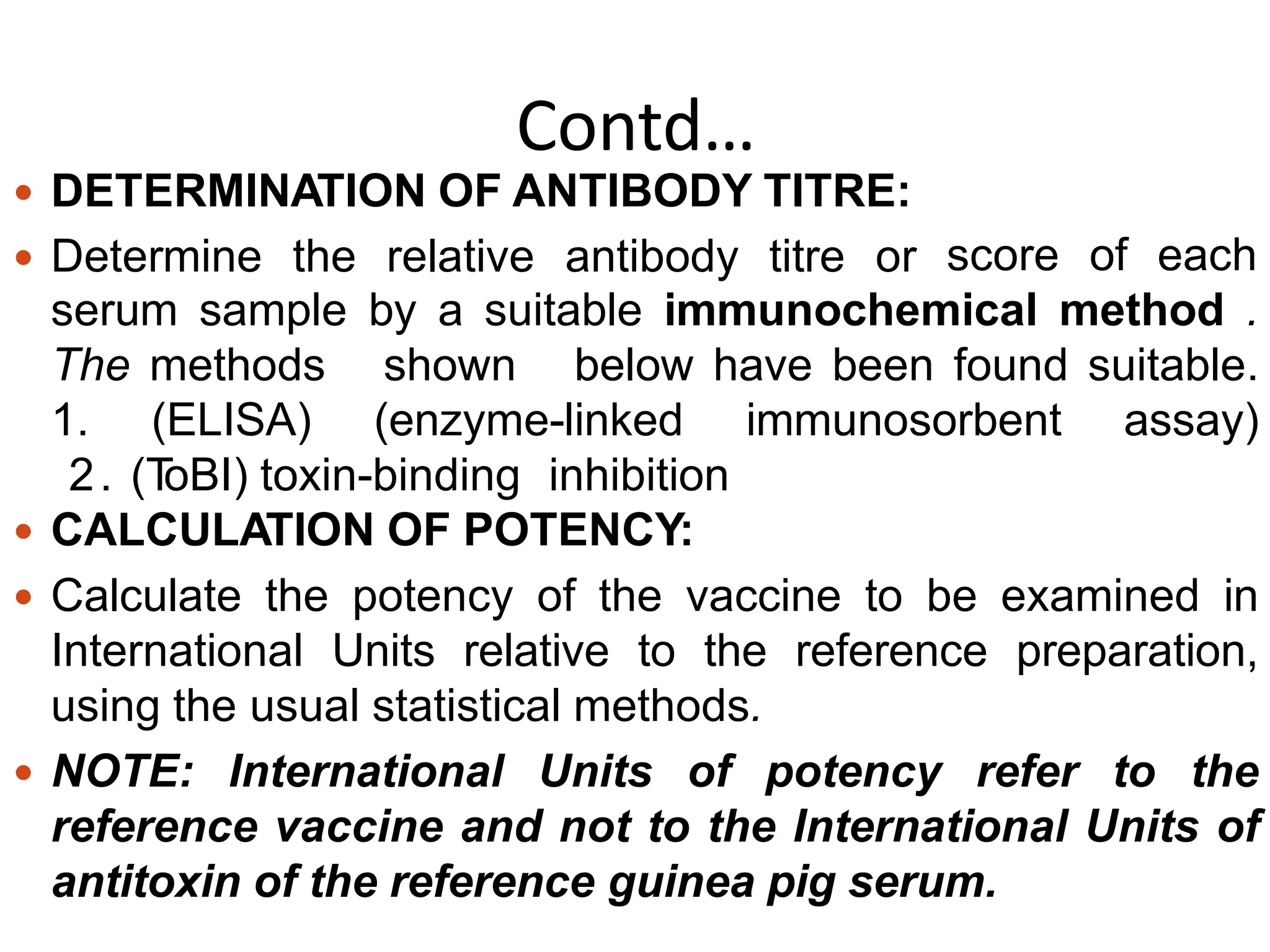 quality assurance and quality control of vaccines | PPTX