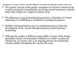 quality assurance and quality control of vaccines | PPTX
