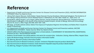 Common Venom Sera, Equines & Immunoglobuins used in Our Hospital.pptx