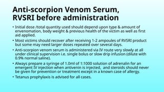 Common Venom Sera, Equines & Immunoglobuins used in Our Hospital.pptx