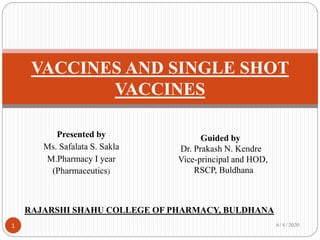 Vaccines and single shot vaccines | PDF | Chemistry | Science