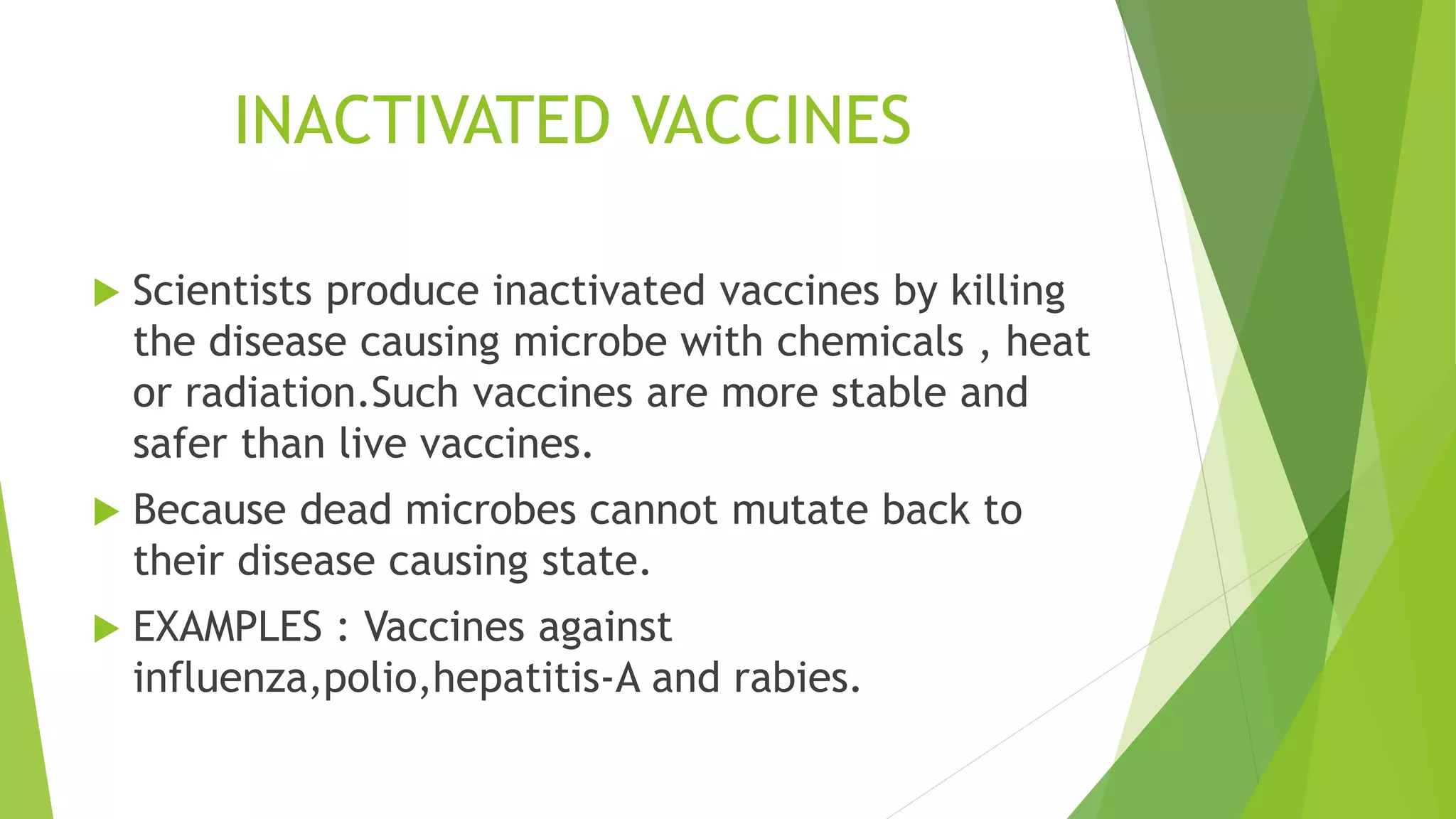 Vaccines and whole organism vaccines | PPTX