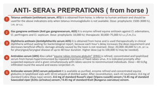 Vaccines, antisera and immunoglobulin | PPTX