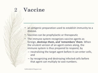 Vaccines & cold chain | PPT
