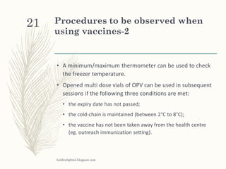 Vaccines & cold chain | PPT