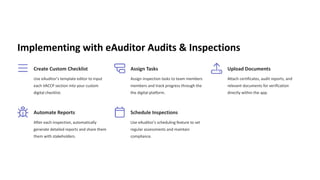 VACCP Checklist with eAuditor Audits & Inspections | PDF