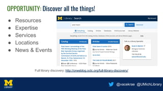 Challenges and Opportunities in Library Discovery | PDF