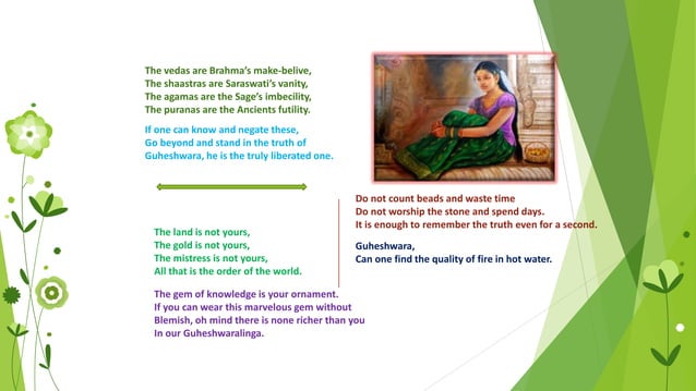 Vachanas in english | PPTX | Hinduism | Religion & Spirituality