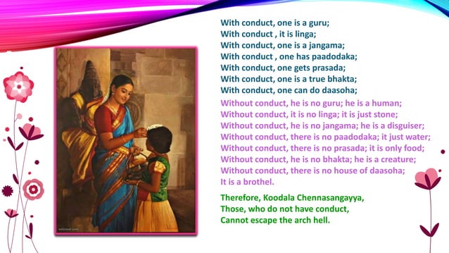 Vachanas in english | PPTX | Hinduism | Religion & Spirituality