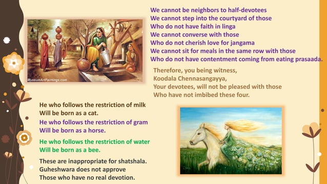 Vachanas in english | PPTX | Hinduism | Religion & Spirituality