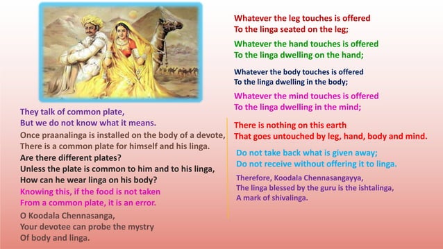 Vachanas in english | PPTX | Hinduism | Religion & Spirituality