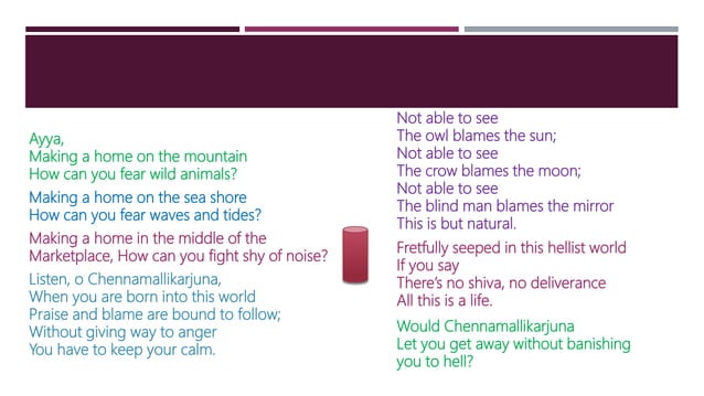 Vachanas in english | PPTX | Hinduism | Religion & Spirituality