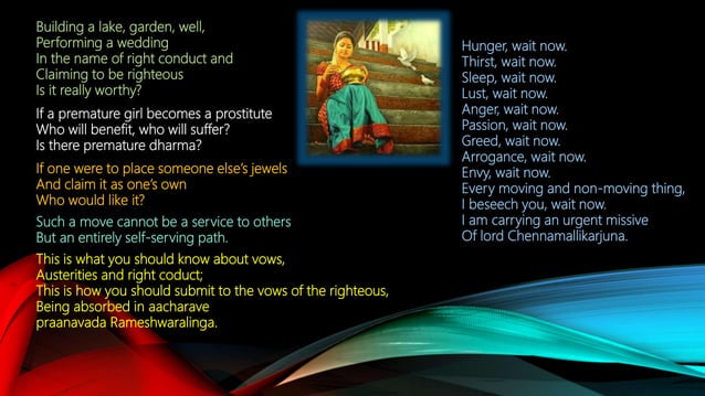 Vachanas in english | PPTX | Hinduism | Religion & Spirituality