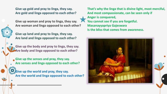 Vachanas in english | PPTX | Hinduism | Religion & Spirituality