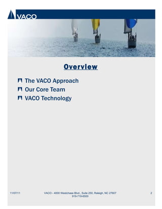 Vaco\'s Data Warehouse & Business Intelligence Presentation | PPT