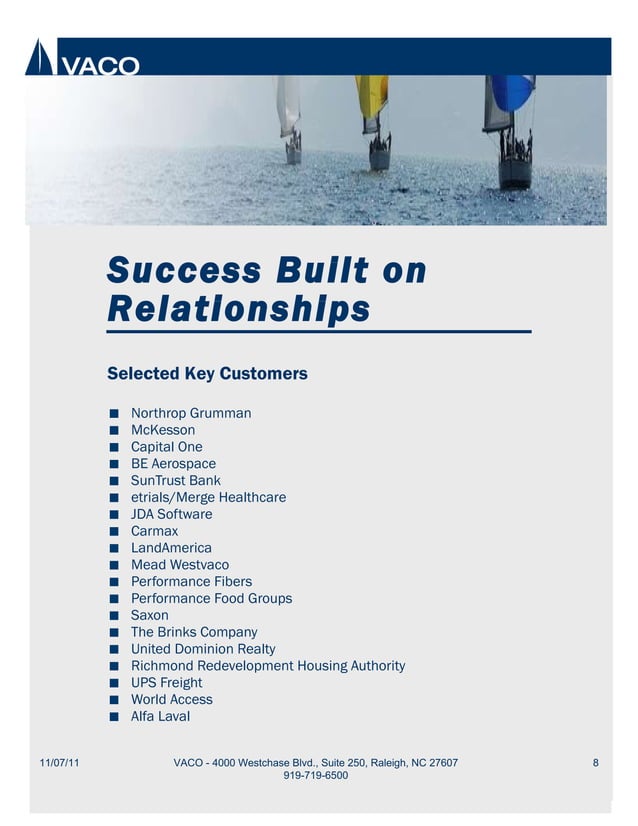 Vaco\'s Data Warehouse & Business Intelligence Presentation | PDF