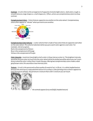 Visual Art SLO Study Guide 2015 | DOCX