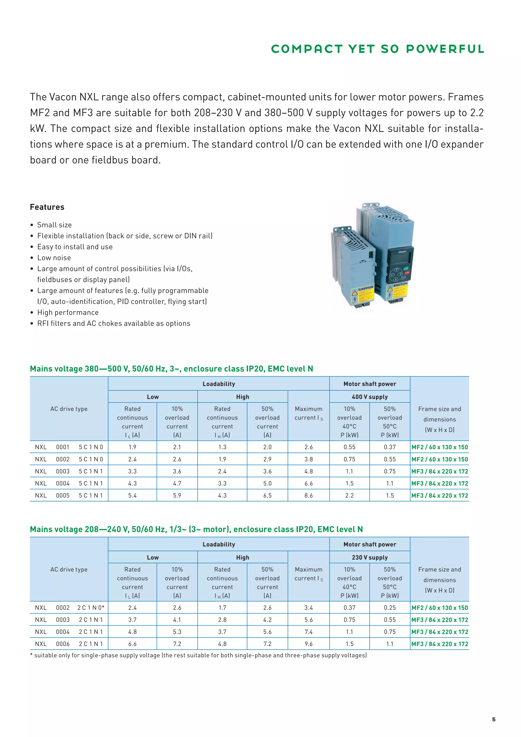 Vacon nxl-brochure-bc00089 d-en | PDF