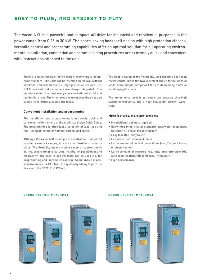 Vacon nxl-brochure-bc00089 d-en | PDF
