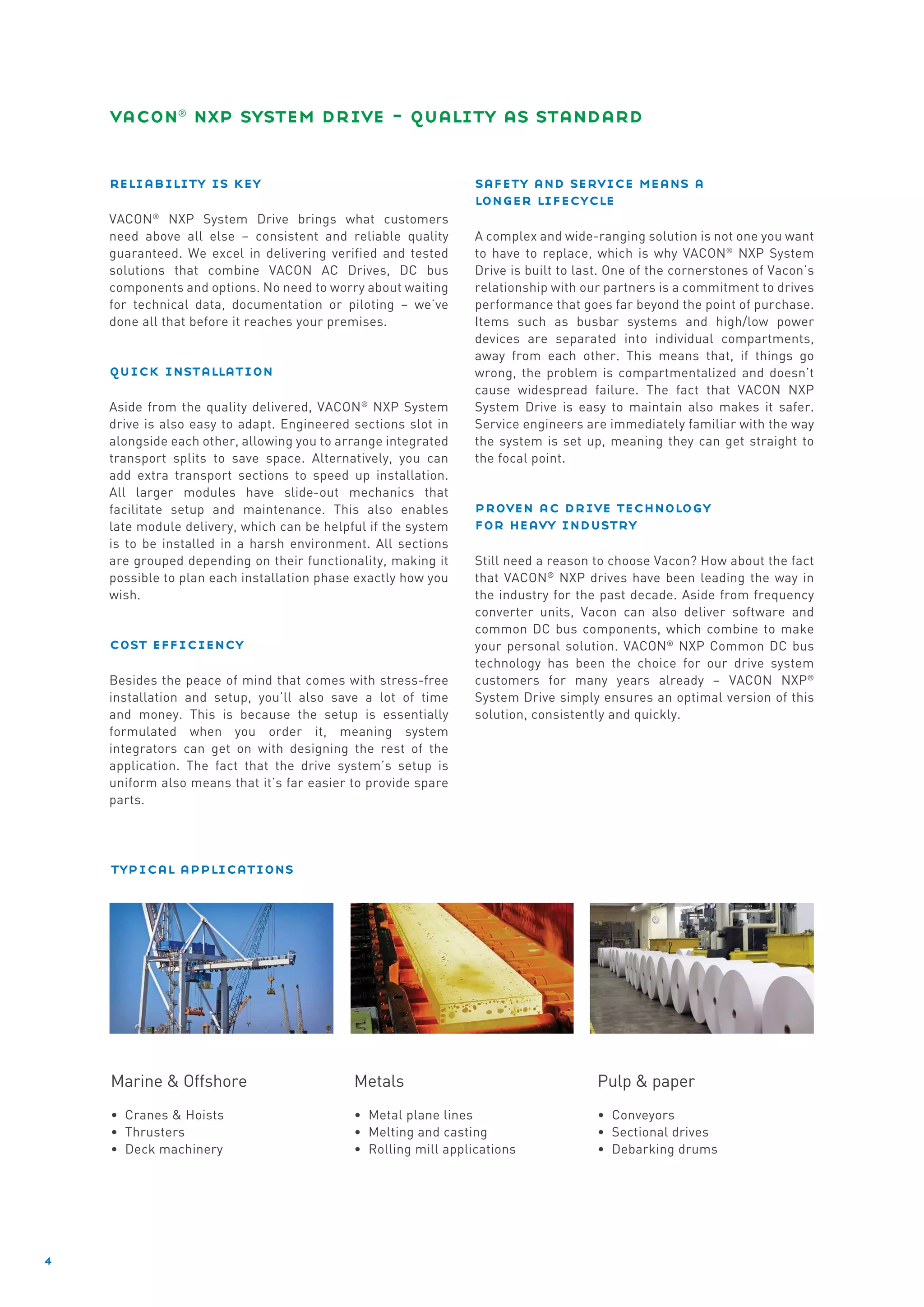 VACON NXP System Drive - Complex Solutions Made Simple | PDF