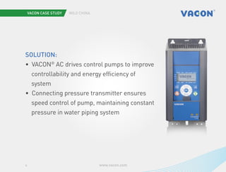 Wilo selects VACON® Compact Drives in China | PDF