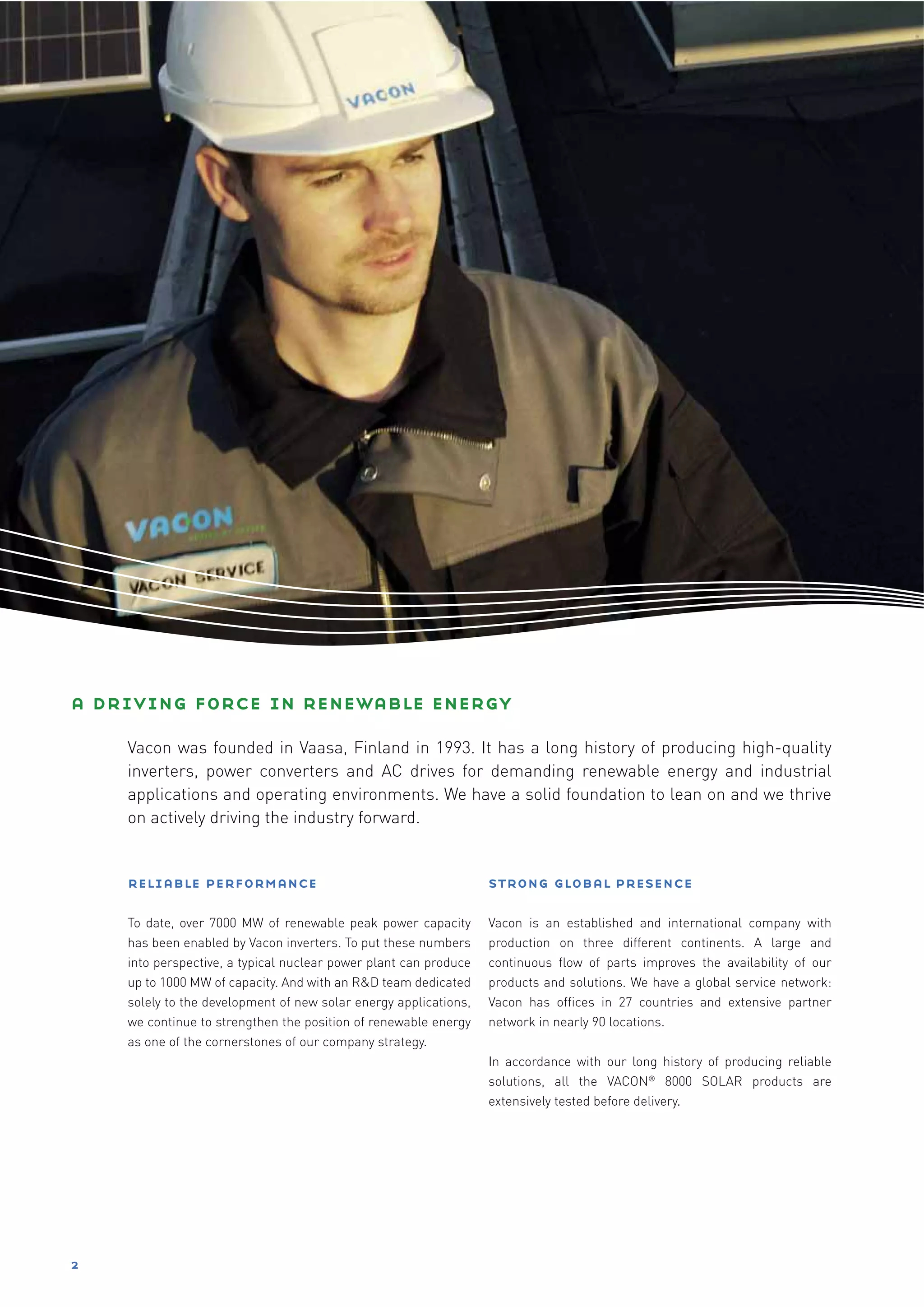 VACON 8000 Solar Inverter | PDF