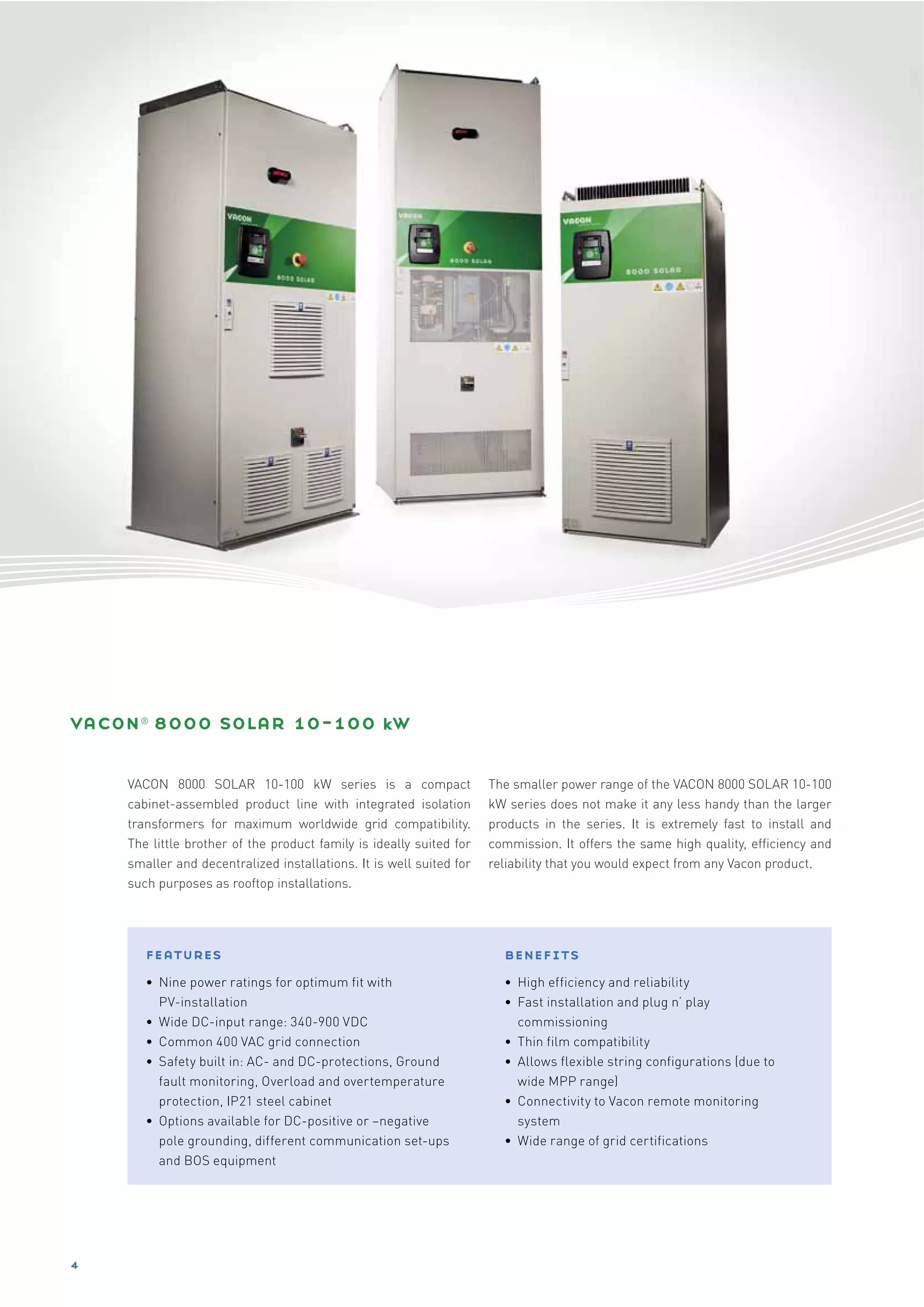 VACON 8000 Solar Inverter | PDF