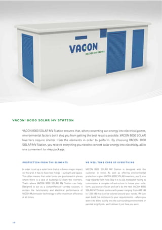 VACON 8000 Solar Inverter | PDF