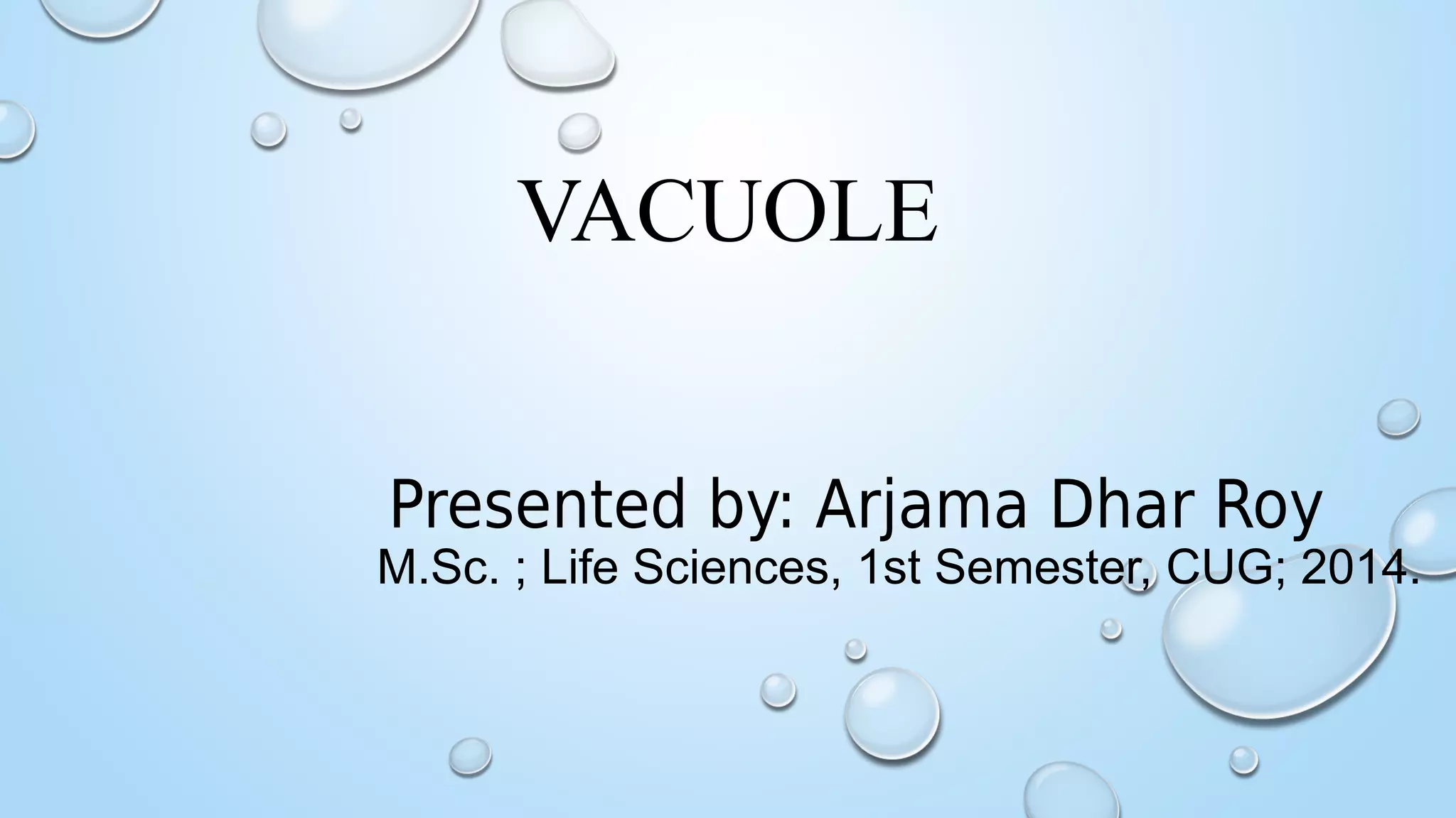 Vacuole | PDF