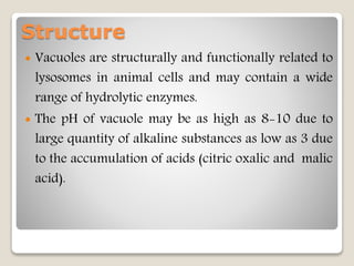 Vacuole | PPTX