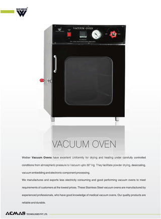 Vacuum oven | PDF