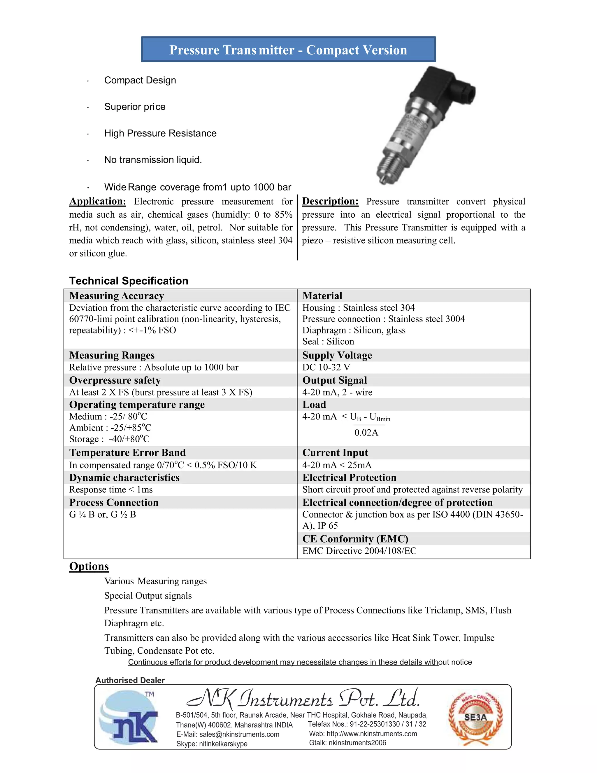 Vacuum Transmitter | PDF