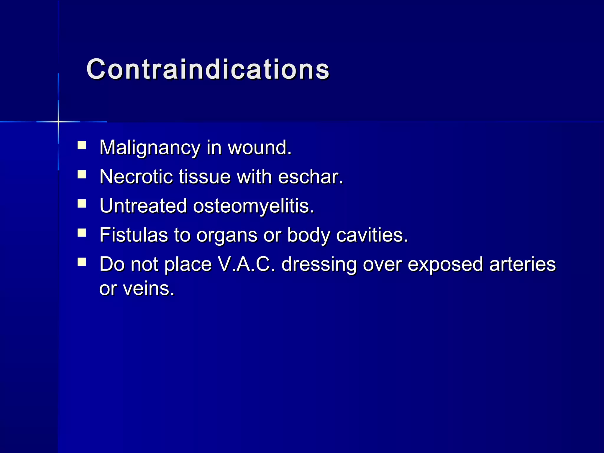 Role of negative pressure wound therapy (V.A.C) in orthopaedics | PPT