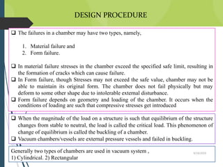 Vacuum chamber design | PPTX