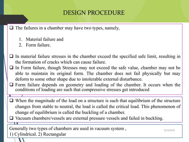 Vacuum chamber design | PPTX | Physics | Science
