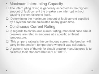 Vacuum circuit breaker selection of circuit breakers | PPTX