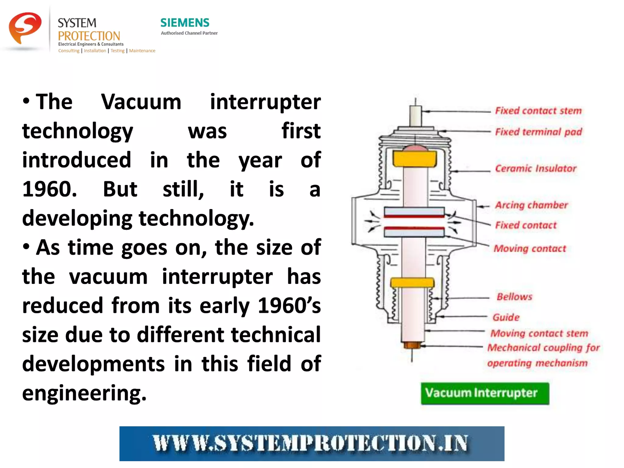 Vacuum Circuit Breaker (VCB) Working and Applications | Uses Of VCB ...