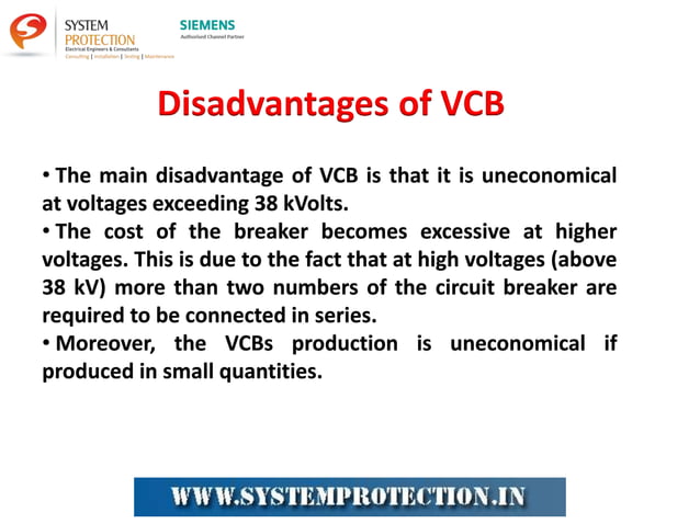 Vacuum Circuit Breaker (VCB) Working and Applications | Uses Of VCB | PPTX | Home Appliances ...