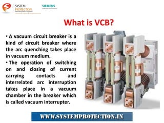 Vacuum Circuit Breaker (VCB) Working and Applications | Uses Of VCB | PPT