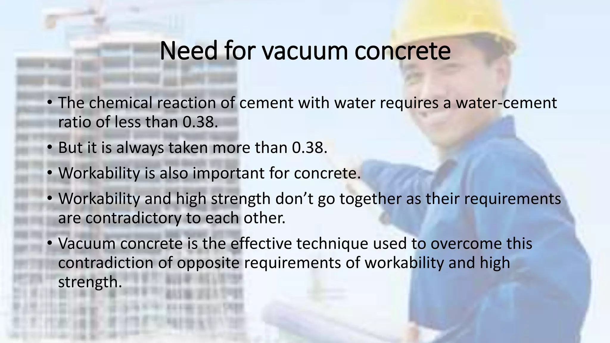 Vacuum concrete | PPTX