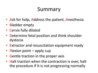 Vacuum Delivery | PPTX