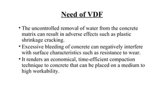 Vacuum dewatered flooring | PPT