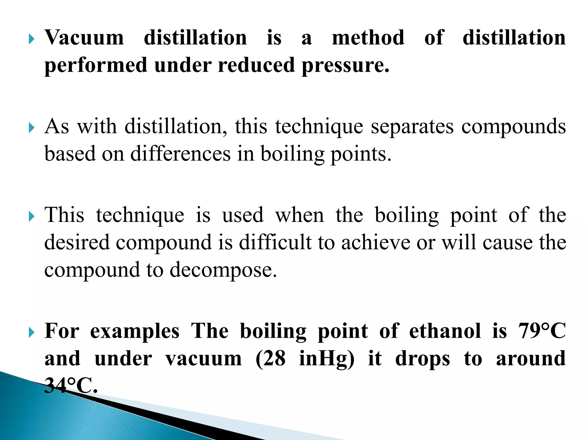 Vacuum distillation | PPTX