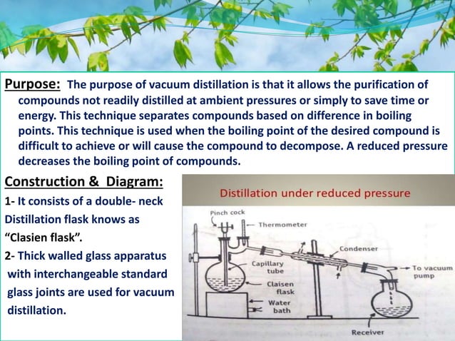 Vacuum distillation